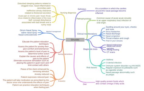 Sinusitis Coggle Diagram