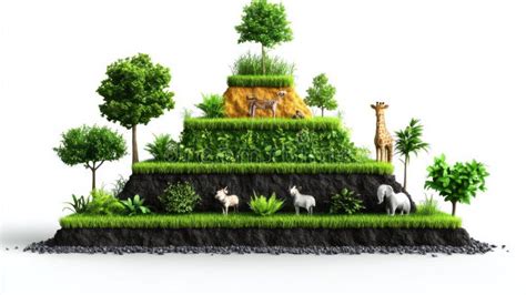 Layered Ecosystem Biodiversity Pyramid Stock Illustration Illustration Of Food Biodiversity
