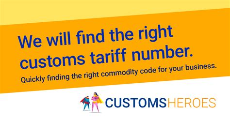 Find The Right Commodity Code Customs Heroes