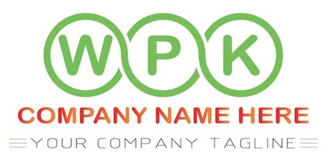 Premium Vector Wpk Letter Logo Design