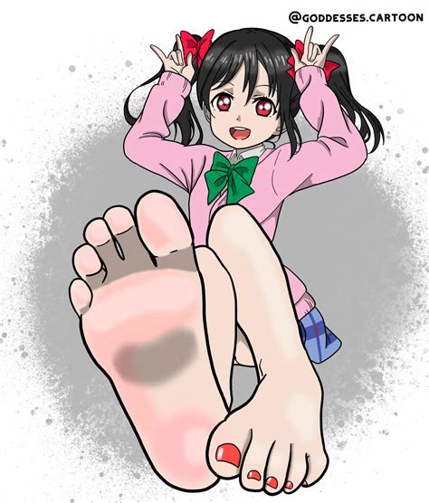 Nico Yazawas Feet Love Live By Goddessescartoon On Deviantart