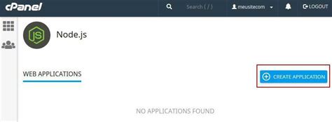 Nodejs Criando Uma Aplicação Pelo Cpanel Homehost