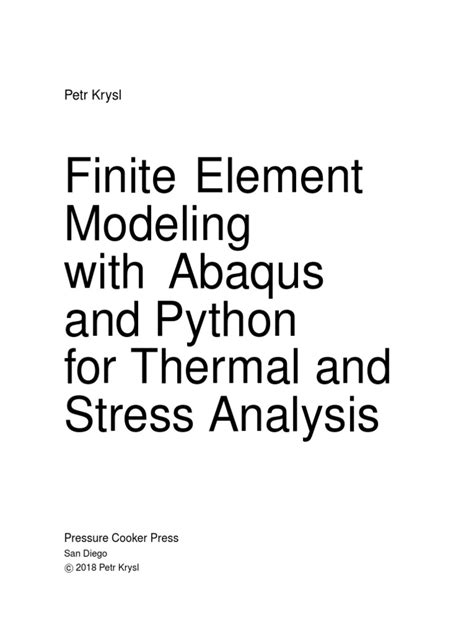 Femwabaquspython Book 2018 Pdf Finite Element Method Python