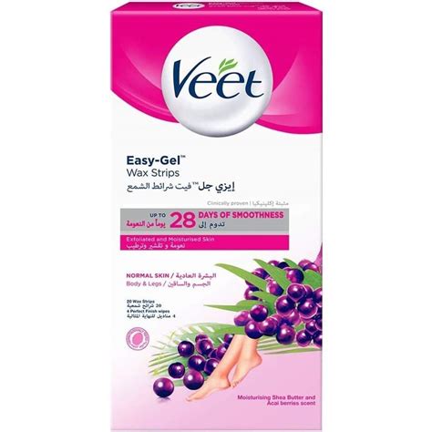 Veet Hair Removal Wax Strips Normalsensitive Skin 20s40s Myck