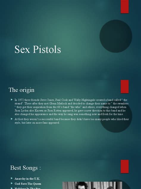 Sex Pistols Punk Origins And Legacy Pdf