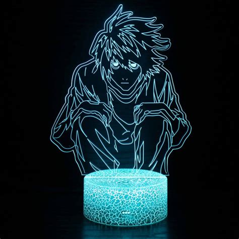 Lampe 3d Death Note L Livraison Gratuite