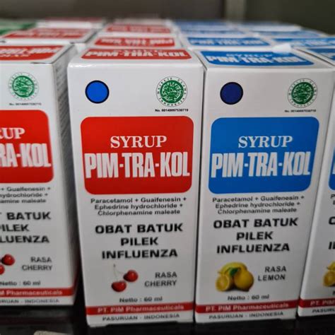 Jual Pimtrakol Syrup 60ml Pimtrakol Lemon Pimtracol Chery Shopee Indonesia