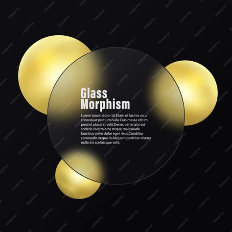 Premium Vector Glass Morphism Style Realistic Glass Transformation