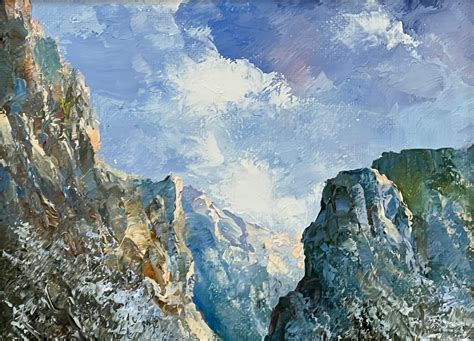 G Munar Mountains In Spain Colourful Original Oil By 20th Century