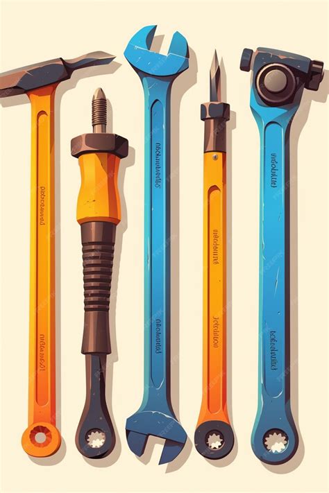 Tracing The Evolution Of Working Tools Premium Ai Generated Vector