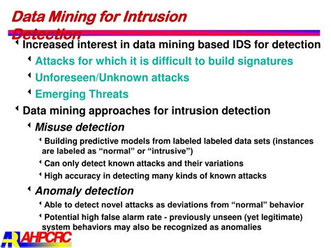 Ppt Data Mining For Network Intrusion Detection Cutting Edge