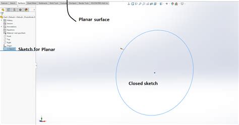 Design Tech Academy Planar Surface In Solidworks