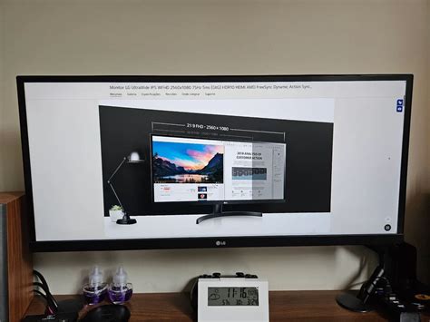 Monitor Lg Ultrawide Pol Ips Wfhd X Hz Ms Monitores Pe Pequeno Niter I