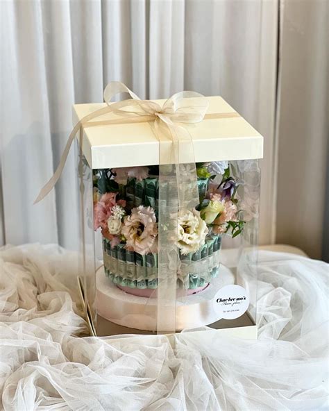 꽃모닝~🌸 특별한 선물엔 2단 머니플라워케이크이죠~🎂 채희수플라워머니케익 🌷 꽃 눈뜨다