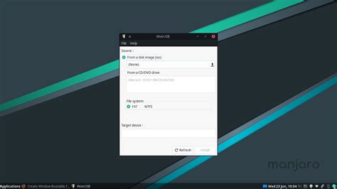 Create Windows Bootable Usb From Manjaro Xfce Software And Applications
