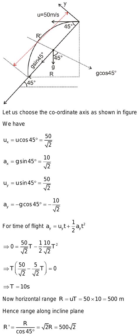 a projectile is fired with a speed v0 at an angle the