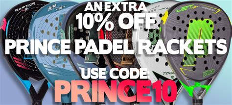 Stringers World An Extra 10 Off Prince Padel Rackets Milled