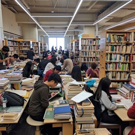 Free Busy Library Scene Image Download At Stockcake