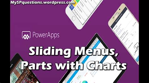 Powerapps Sliding Menus And Parts With Charts 3 Youtube
