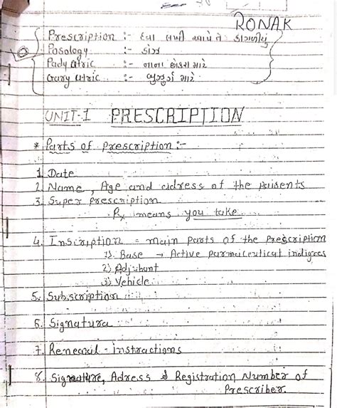 Prescription Hand Written Notes Pdf Download Now Dulomix