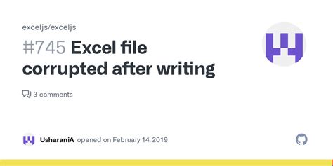 Excel File Corrupted After Writing · Issue 745 · Exceljsexceljs · Github