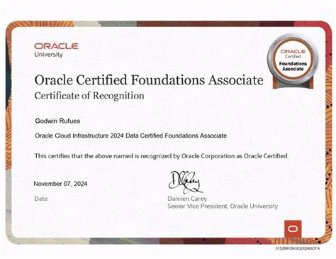 Godwin Rufues C On Linkedin Cloudcomputing Oraclecertified Data Professionaldevelopment