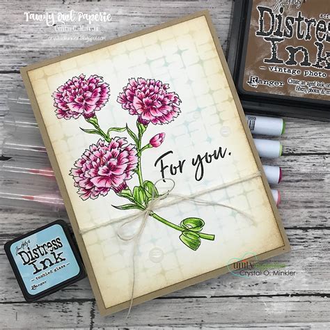 Crystal O Minkler Unity Stamp Co Just Hold On Watercoloring Stenciling