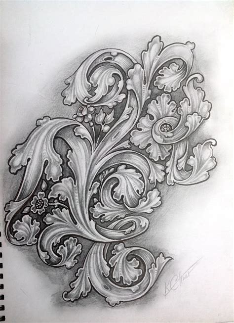Ken Hunt Scrollwork Arabesque Design Acanthus Scrollwork Filigree