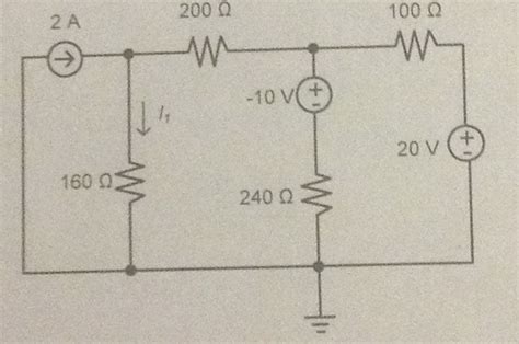 Solved Use Superposition To Calculate Current I1 In The