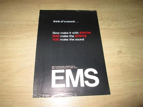Ems Synthi Aks Catalog Original Vintage Synthesizer Reverb