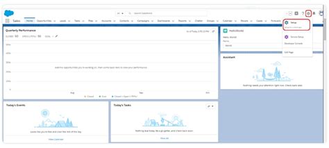 how many distinct tab options does salesforce have