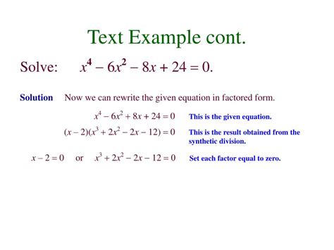 PPT Zeros Of Polynomial Functions PowerPoint Presentation Free Download ID 6317720
