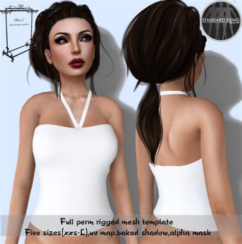 Second Life Marketplace Annis Full Perm Mesh Tube Top