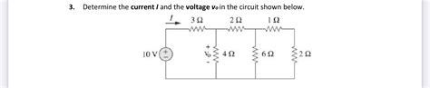 Solved Determine The Current ﻿and The Voltage Vo ﻿in The