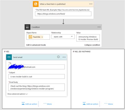 I Created A Microsoft Flow That Sends Me An Email Everytime A Build Is Out R Windows10