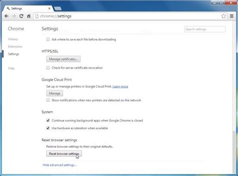 Reset Google Chrome To Default Settings GUIDE