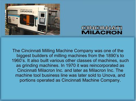 Ppt Behind The Success Of Cincinnati Milacron Powerpoint Presentation
