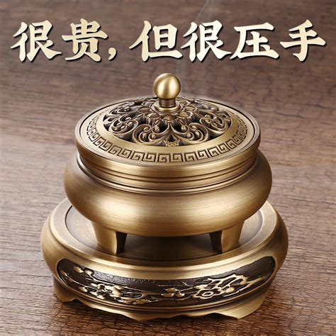 铜香炉家用室内铜檀香沉香香薰炉茶道焚香艾灸纯熏香盘香艾草蚊香虎窝淘