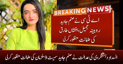 Anti Terrorism Court Approved The Bail Of 9 Accused Including Sanam Javed