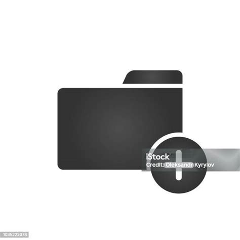 플러스와 폴더 아이콘 또는 웹 사이트 디자인 애플 리 케이 션 로고 Ui에 대 한 흰색 배경에 고립 된 유행 플랫 스타일에서 아이콘 추가 벡터 일러스트 레이 션 0명에 대한