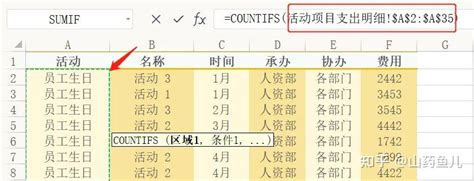 「wps」countifs 函数 知乎