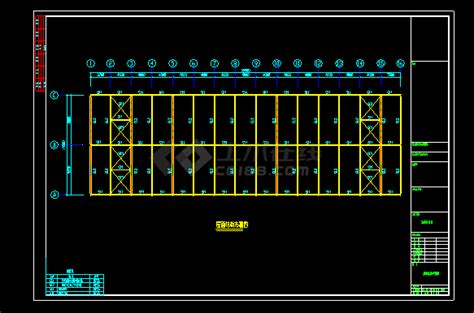 两层门式刚架结构五金区商铺结构图纸 门式刚架 土木在线