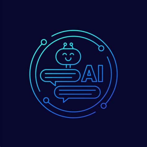 Premium Vector Ai Chat Bot Icon Artificial Intelligence Technologies
