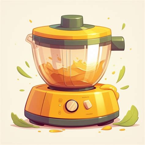 Premium Vector Electric Food Processor With Variable Speed Control