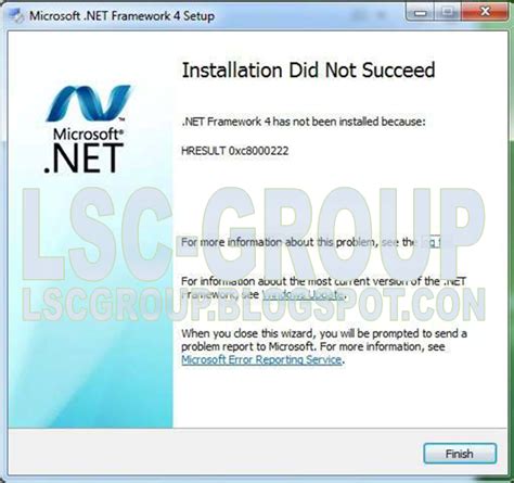 Net Framework 40 451 452 Tidak Bisa Di Install Error Code
