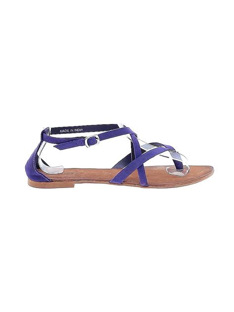 Matisse 100 Leather Purple Sandals Size 8 80 Off Thredup