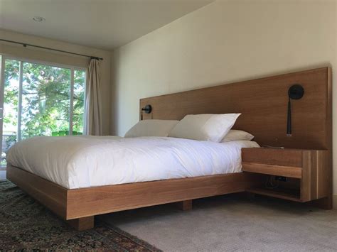 Bedframe With Built In Nightstands King Bed With Built In Nightstands