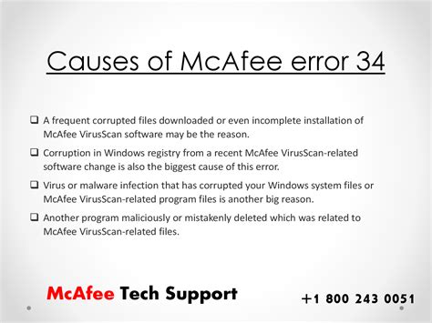 How To Fix McAfee VirusScan Error 34