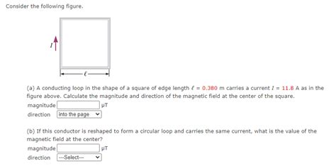 Solved Consider The Following Figure A A Conducting Loop
