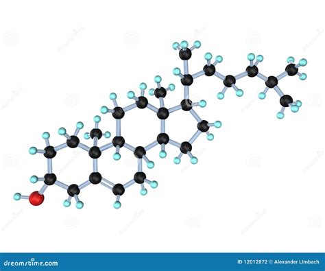 Chimie Du Cholestérol D De Molécule Illustration Stock Illustration du chimique illustration